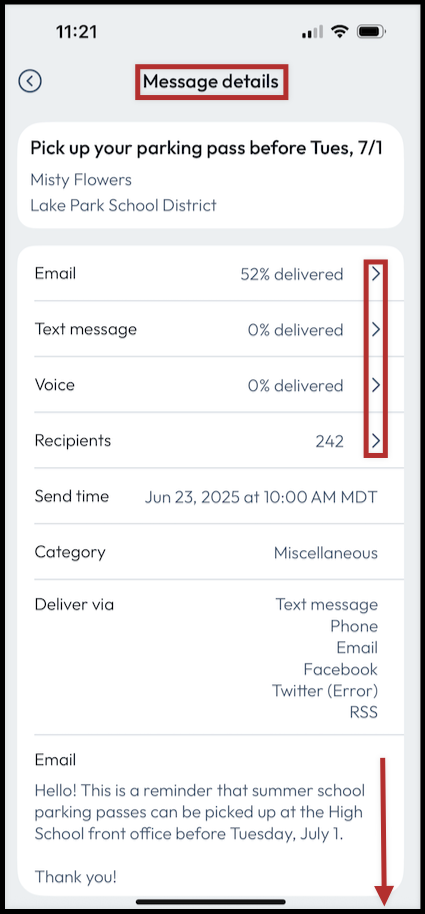 Analyze Report data in the CommHQ app – Messages XR Enterprise