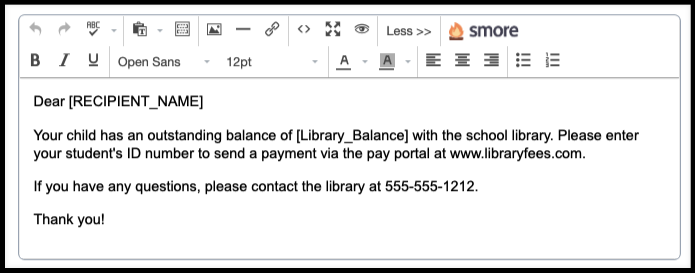 Insert merge tags into messages – Messages XR Enterprise